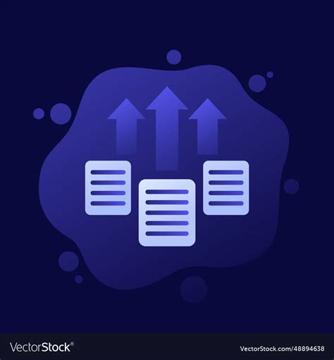 Export Data Icon Design Royalty Free Vector Image