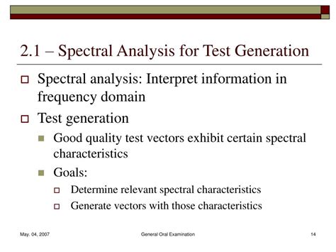 Ppt Gate Level Test Generation Using Spectral Methods At Register