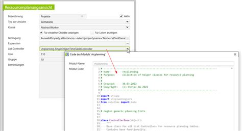 Ocl Python Custom Renderer And List Controller For Resource Planning