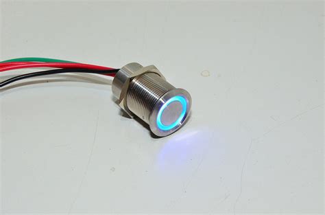 Aibeiken IB19A TLX15 19mm Stainless Steel Stepless Touch PWM Dimmer With Memory Concave 12