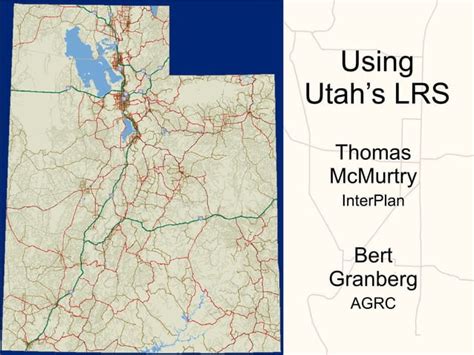 Using Utahs Linear Referencing Gis Layer Sgid93transportation