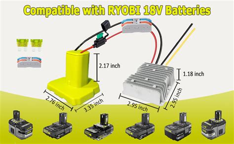 18 To 12v Step Down Converter For Ryobi 18v Battery With