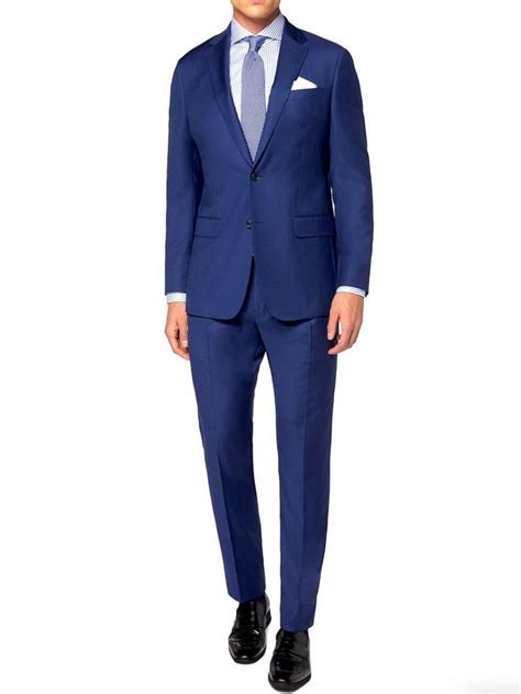 Keskin Collection Anzug Keskin Anzug Herren Sommeranzug Royalblau Blau