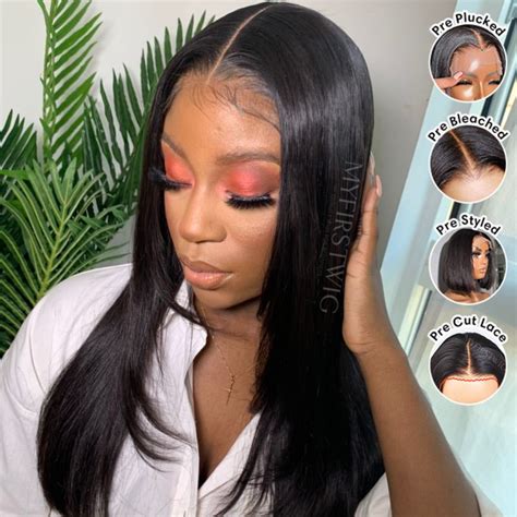 16 20 Inch Straight Layers Hd Lace Wear And Go Glueless Wig Cls002