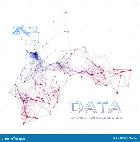 Abstract Network Connection Background Stock Vector Illustration Of