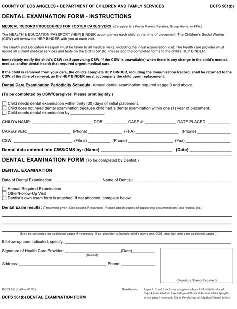Printable Los Angeles County Department Of Social Services Affidavit