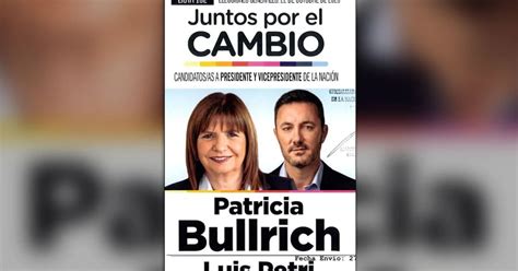 Esta Es La Boleta De Patricia Bullrich En Las Elecciones 2023 A
