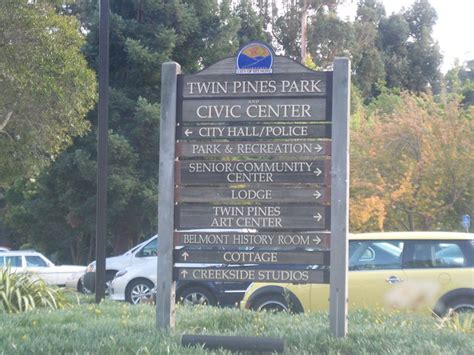 Twin Pines Park Belmont The Sign At The Entrance To Twin P… Flickr