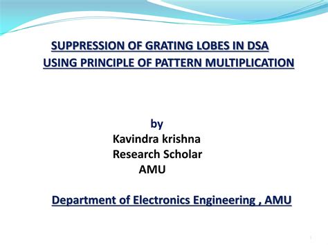 Suppression Of Grating Lobes Pdf