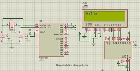 pic16f84a lcd interfacing code using 3 pins only proteus simulation