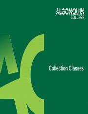 CollectionClasses ArrayList Pptx Collection Classes Collection Classes Definition A