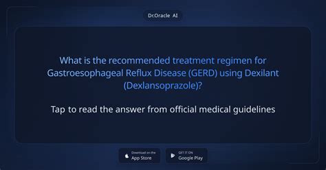 What Is The Recommended Treatment Regimen For Gastroesophageal Reflux