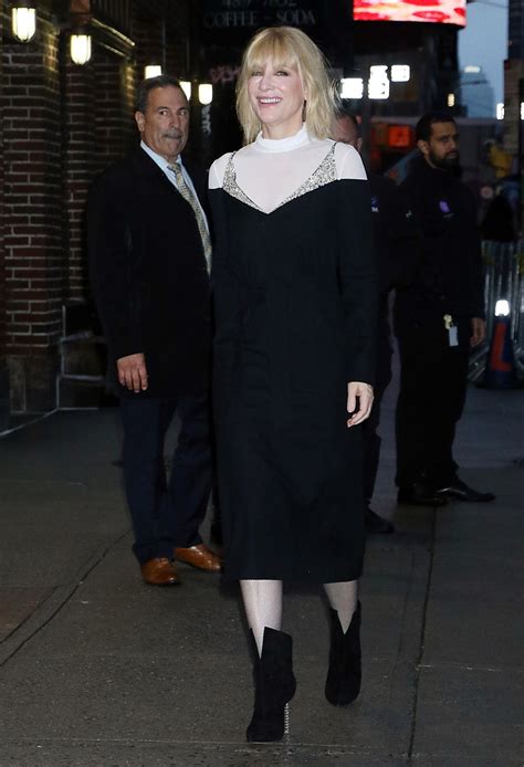 Cate Blanchett Arrives At Late Show With Stephen Colbert In New York 10