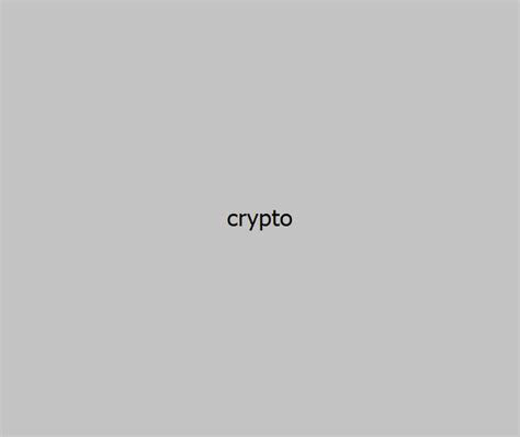 Crypto
