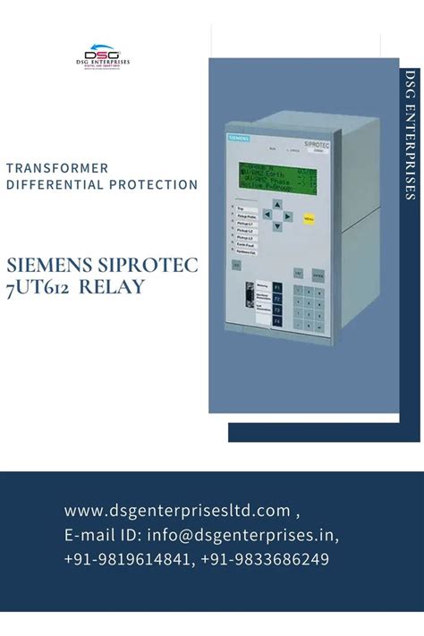 Siemens Siprotec 7ut612 Transformer Differential Protection Relay