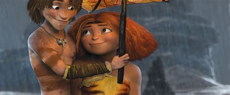 The Croods Guy And Eep Kiss The Croods Eep Guy Romantic Moments I