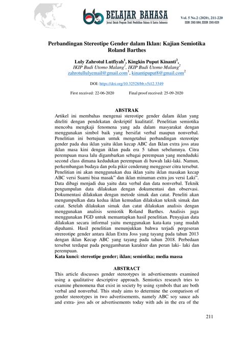 Contoh Stereotip Gender 50 Koleksi Gambar