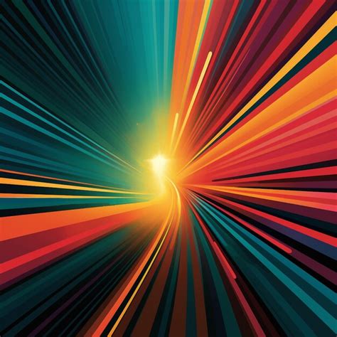 Premium Photo Energy Explosion Background Colorful Geometric Art Light