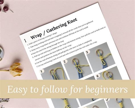 Macrame Knot Guide Macrame Knot Tutorial Learn Macrame Knots Etsy