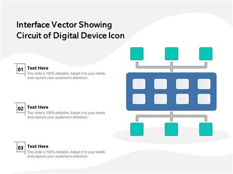 Interface Vector Showing Circuit Of Digital Device Icon Ppt PowerPoint Presentation Gallery