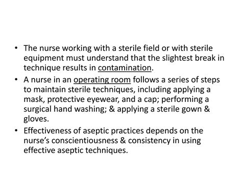 Aseptic Technique Pptx