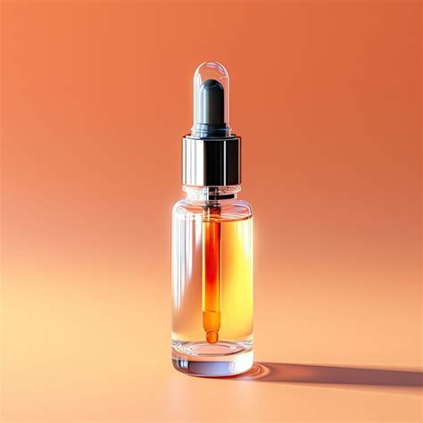 Un Frasco Cuentagotas Lleno De Suero De Vitamina C Transl Cido Y Viscoso Foto Premium