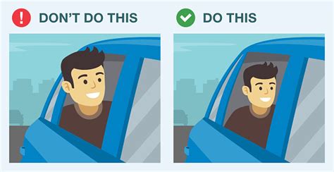 Safe Driving Tips And Rules Dont Stick Your Body Parts Out Of The