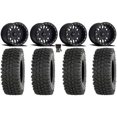 Method 406 Beadlock 15 Wheels Black 35 Bdc Tires Sportsman Rzr Ranger