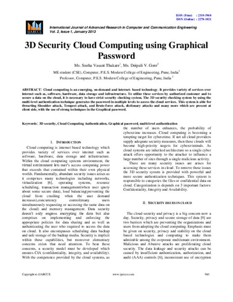 pdf 3d security cloud computing using graphical password