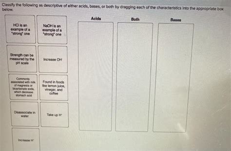 solved classify the following as descriptive of either