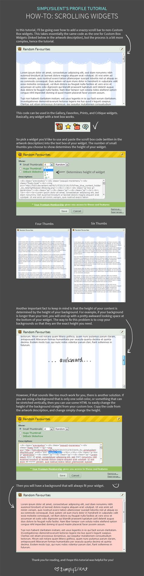 Scrolling Custom Box Widget By Simplysilent On Deviantart