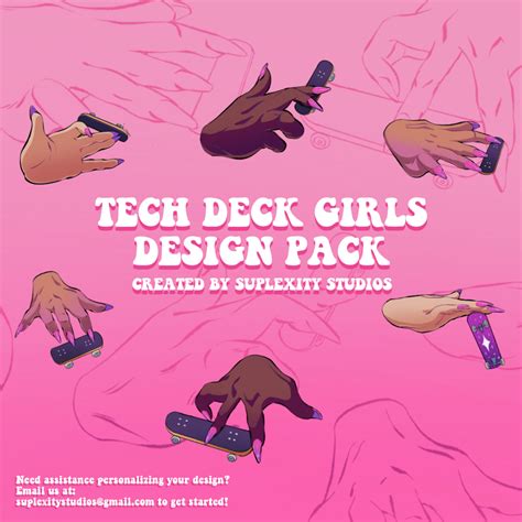 Tech Deck Girls Design Pack