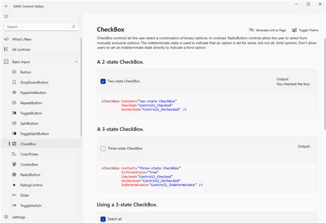 XAML Controls Gallery XAML Controls Ausprobieren Tsjdevapps