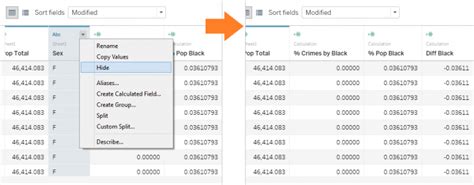 Tableau Module 4 Creating And Hiding Columns