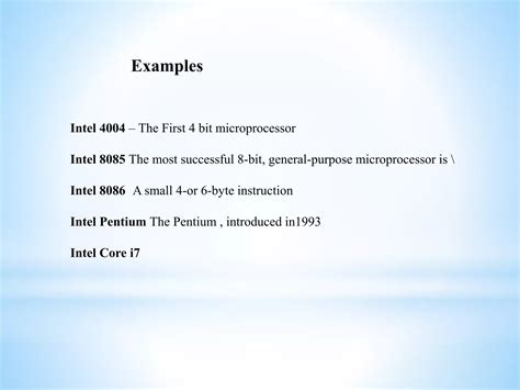 Presentation Introduction To Microprocessor Ppt