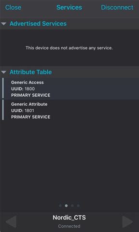 How To Configure GATT Server In NRF App To Test CTS Example Nordic Q A Nordic DevZone