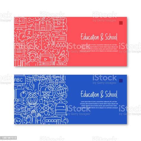 교육 및 학교 관련 개체 및 요소 손으로 그린 벡터 낙서 일러스트 레이션 컬렉션 다른 교육 및 학교 개체배너 템플릿 0명에 대한 스톡 벡터 아트 및 기타 이미지 Istock