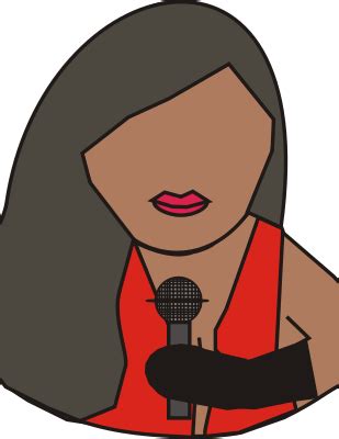 Karaoke Woman Openclipart