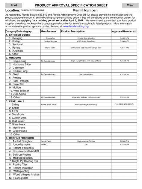 Fillable Online Product Approval Specification Sheet Fax Email Print - pdfFiller