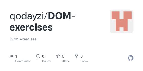 Github Qodayzidom Exercises Dom Exercises