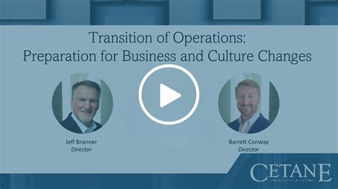 Transition Of Operations Cetane