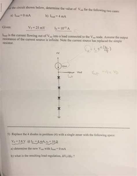 Solved For The Circuit Shown Below Determine The Value Of Chegg