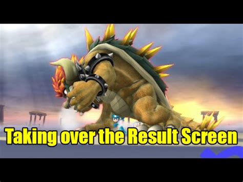 Giga Bowser Takes Over The Result Screen With A Transform Glitch Super