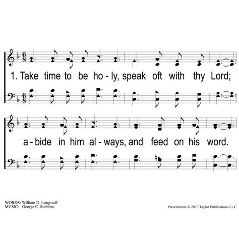 Take Time To Be Holy Methodist Ppt