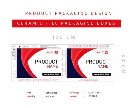 Premium Vector Product Packaging Design For Ceramic Tile Packaging