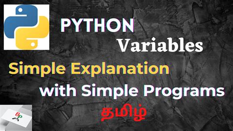 Basic To Pro Tamil Learn Programming Easily Python Variables