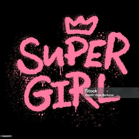 벡터 그림입니다 어반 스트리트 그래피티 스타일 스플래시 효과와 방울 소녀의 슬로건 인쇄 핑크 컬러 흰색 배경 그래픽 티셔츠 스웨트 셔츠 포스터 배너 소셜 미디어 0명에 대한