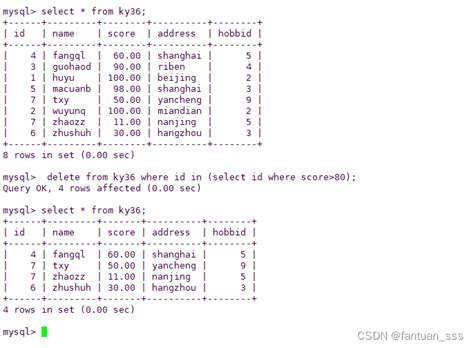 MySQL 高级语句二