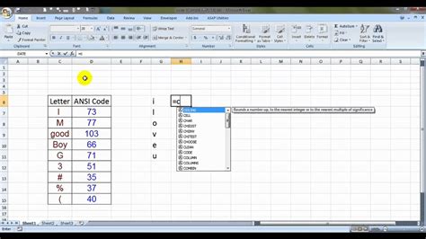 Code Formula In Excel In Hindi Youtube
