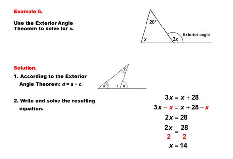 Triangle Exterior Angle Theorem Formula At Theodore Talbert Blog